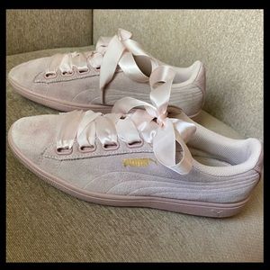 Puma | Shoes | Puma Vikki Ribbon Satin Sneakers | Poshmark